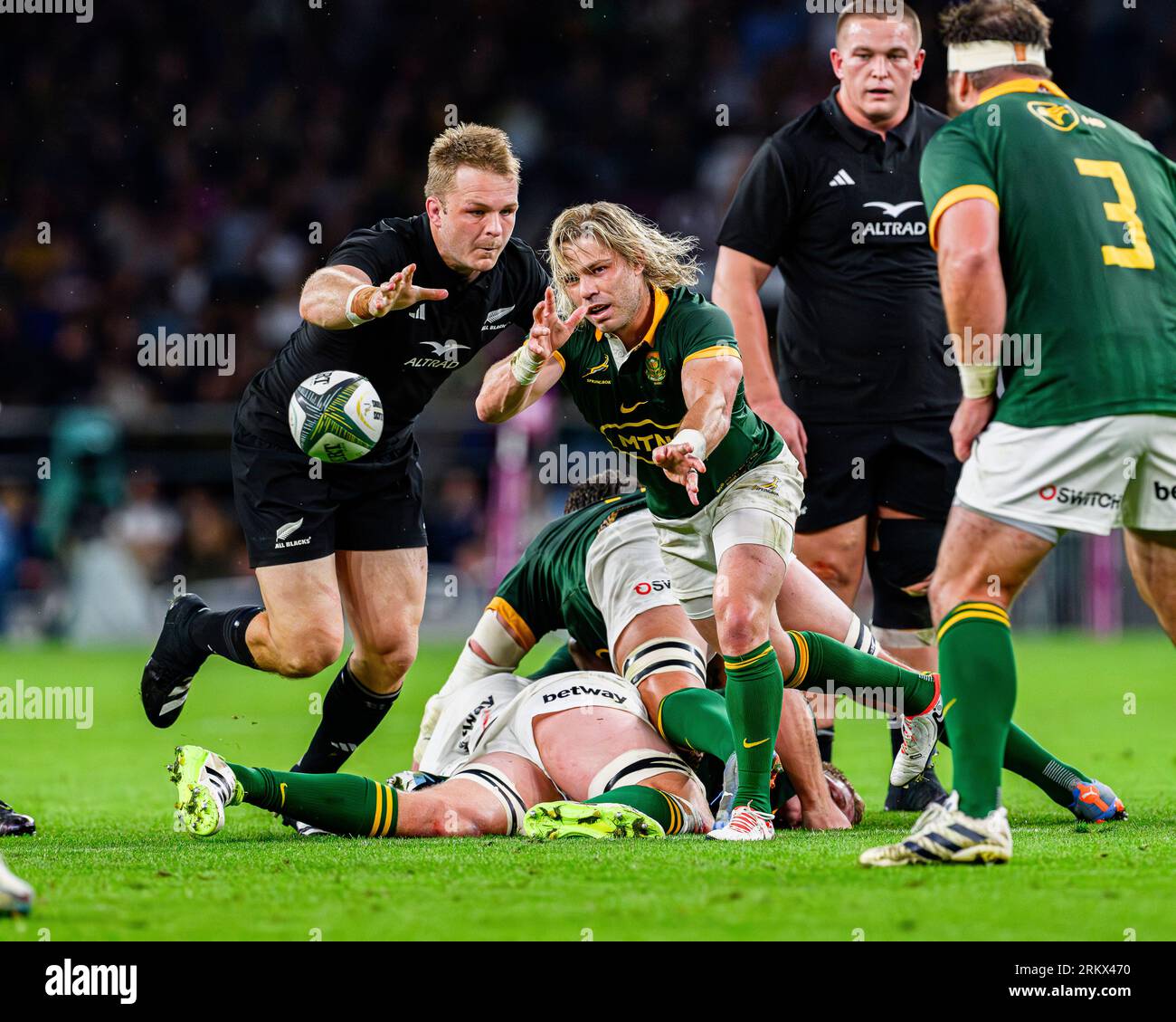 LONDON, UNITED KINGDOM. 25st, Aug 23. Faf de Klerk of Springboks ...