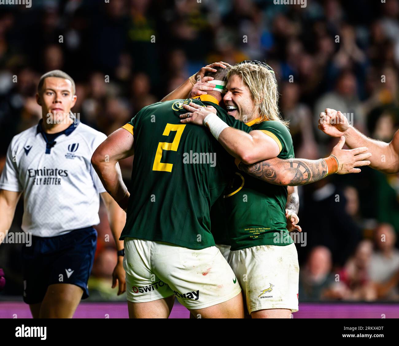 LONDON, UNITED KINGDOM. 25st, Aug 23. Malcolm Marx of Springboks ...