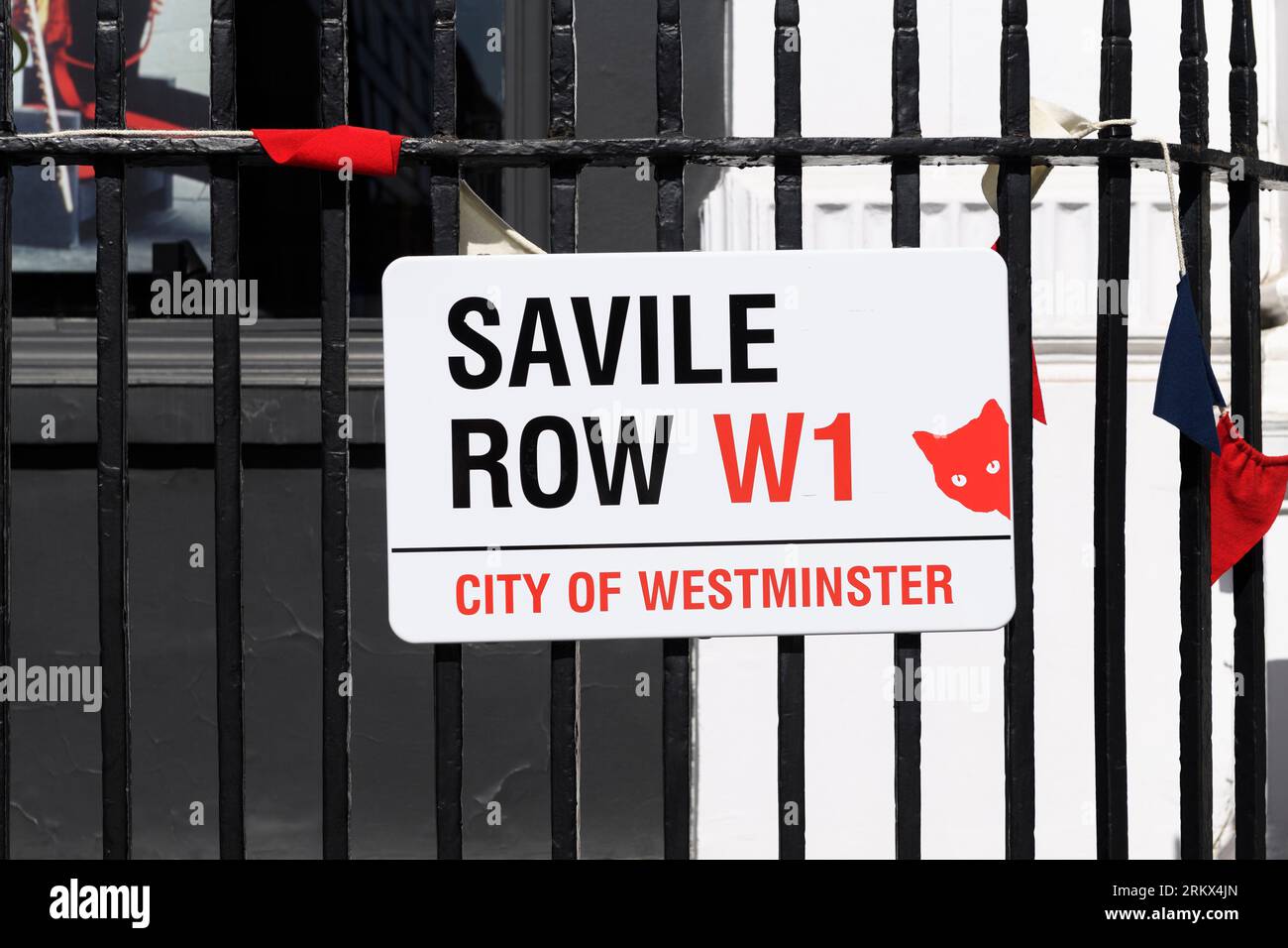 A Savile Row street sign, Savile Row, London, UK. 26 May 2023 Stock ...
