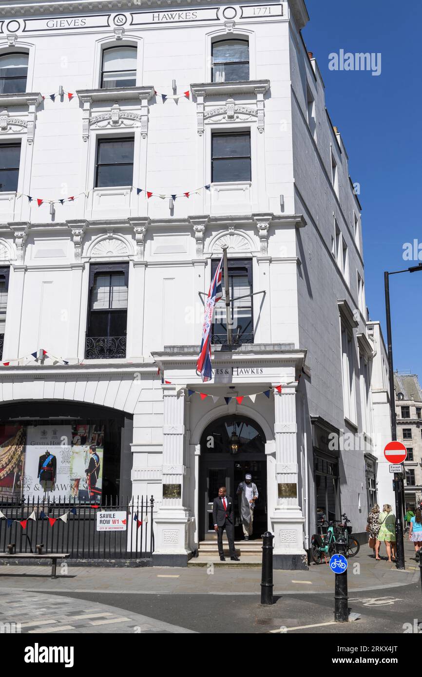 Gieves & Hawkes store, 1 Savile Row is a men's tailor and retailer ...