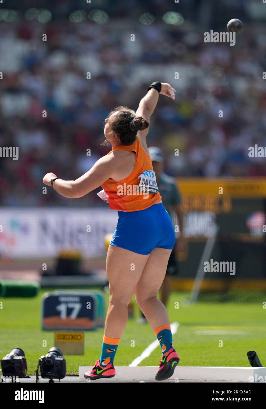 Budapest,HUN, 26 Aug 2023 Jorinde Van Klinken (NED) in action during ...