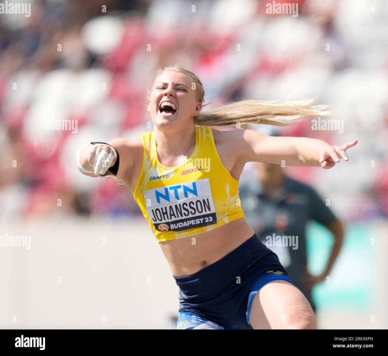 Budapest,HUN, 26 Aug 2023 Axelina Johnson (SWE) in action during the ...