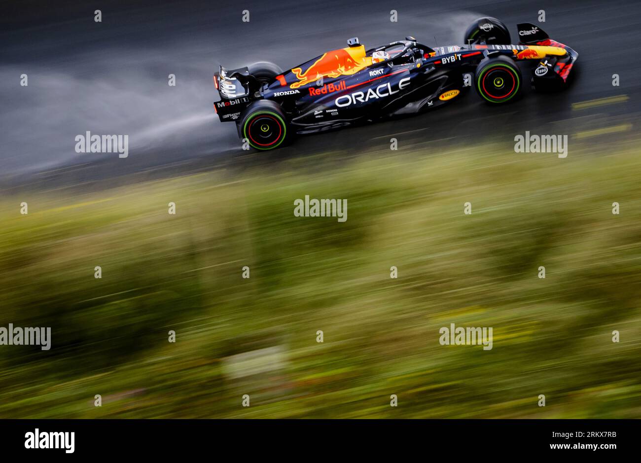 ZANDVOORT - Max Verstappen (Red Bull Racing) during 3rd Free Practice ahead of the F1 Grand Prix ...