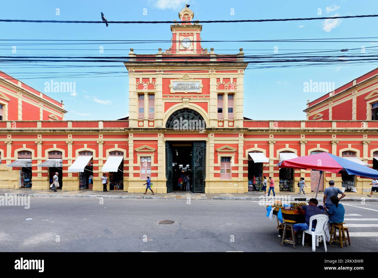 Adolpho Lisboa market hall, Manaus, Amazonia State, Brazil Stock Photo ...