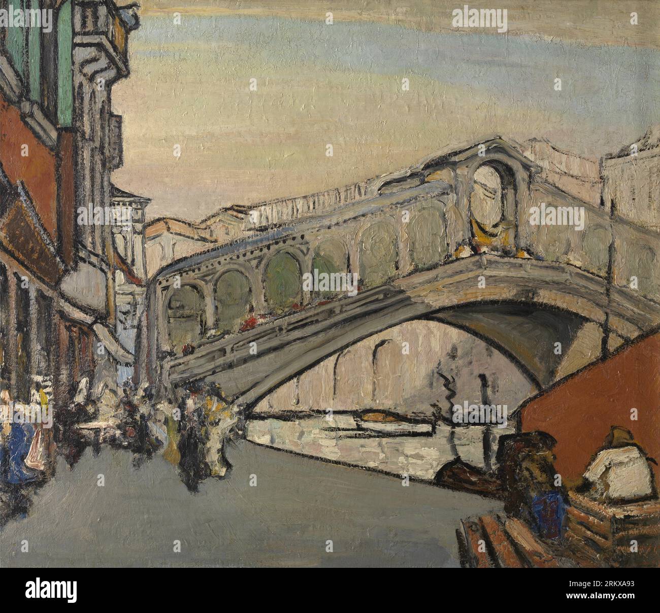 The Rialto Bridge in Venice 1913 by Jules Schmalzigaug Stock Photo - Alamy