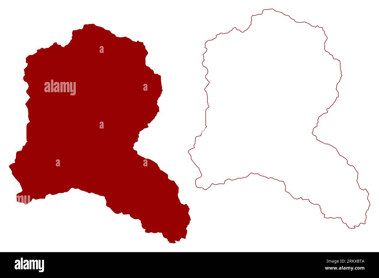 Ticino silhouette map hi-res stock photography and images - Alamy