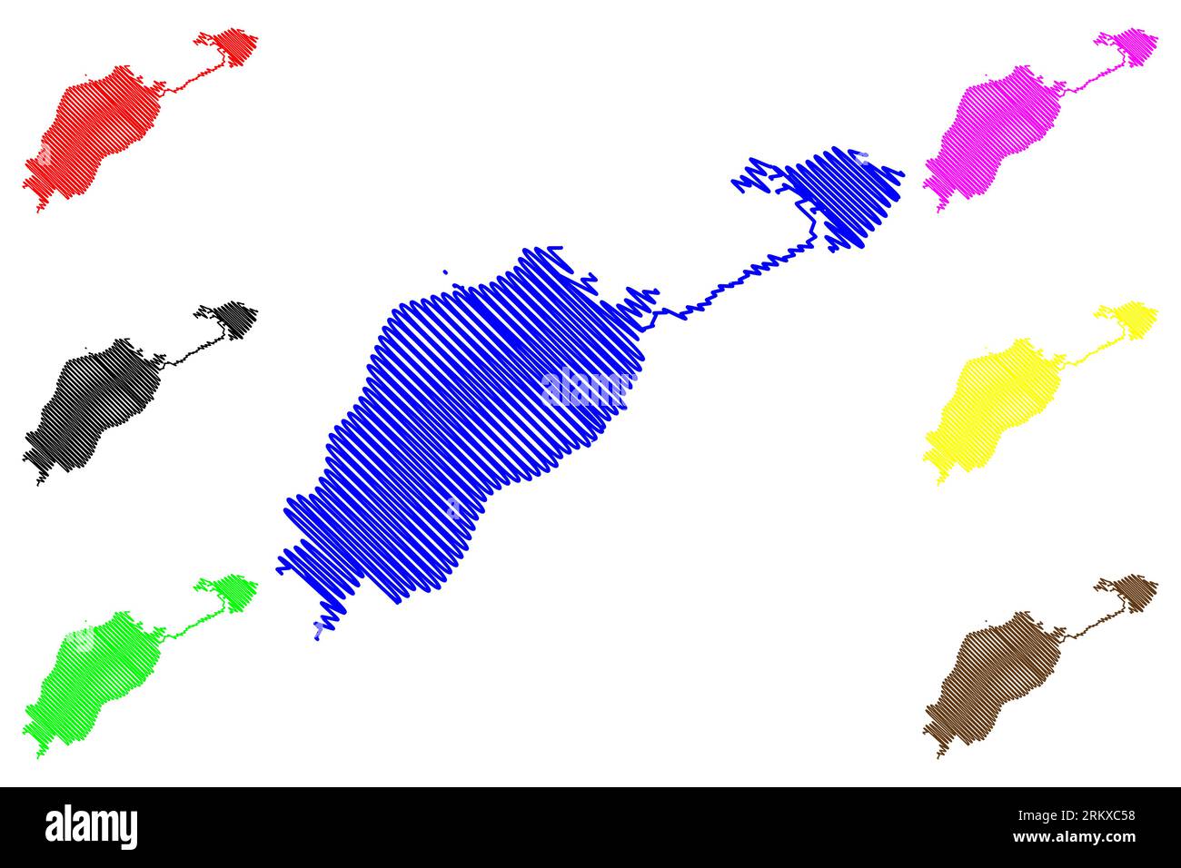 Lago Edward No Mapa Da Africa