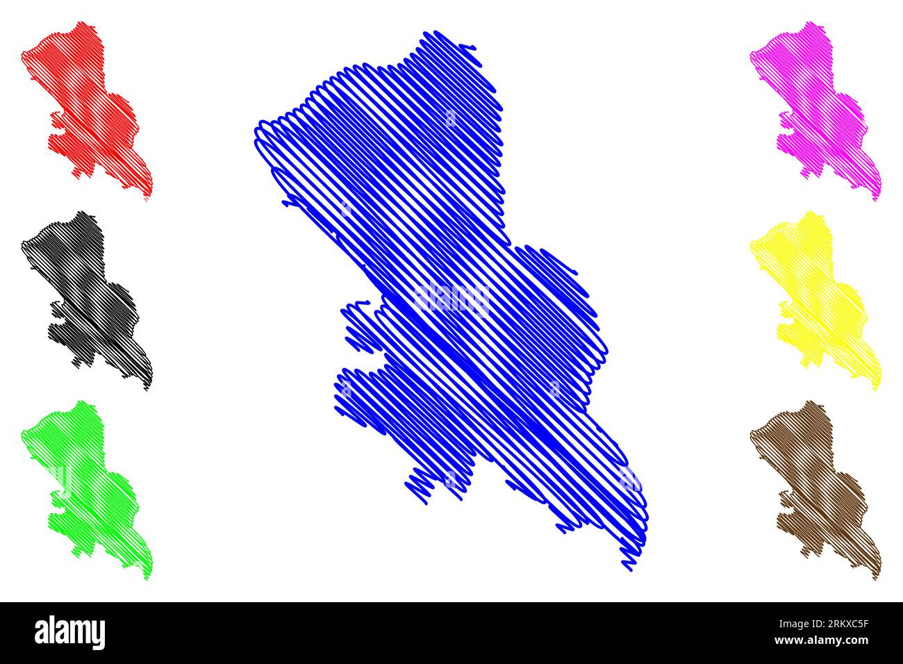 Lake Elmenteita (Africa, Republic of Kenya) map vector illustration, scribble sketch map Stock ...