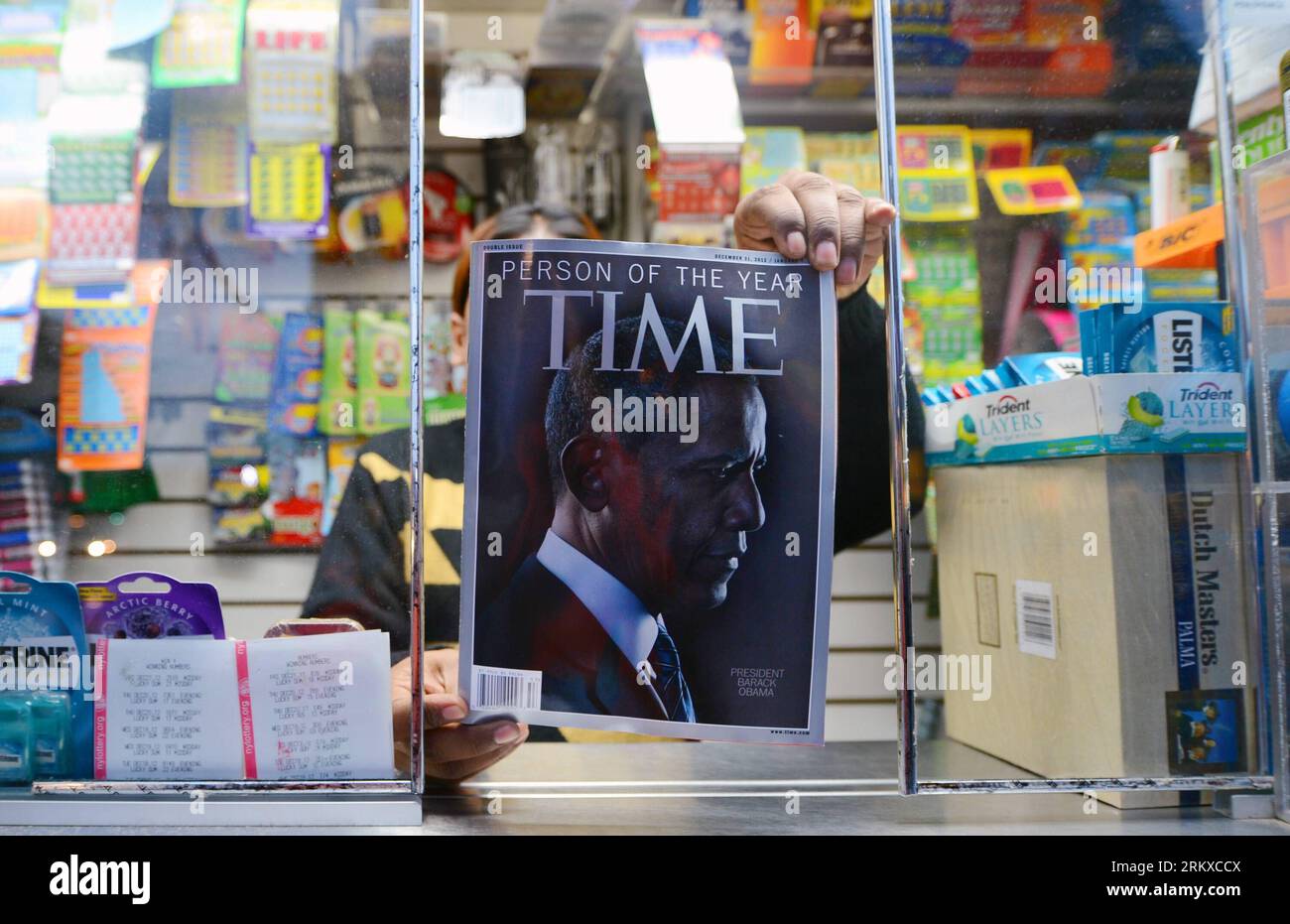 Time person of the year 2012 magazine hi-res stock photography and ...
