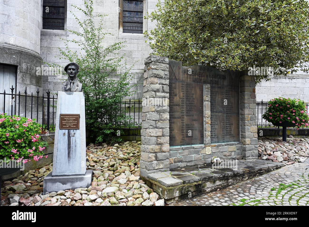 War Memorials in Spa, Belgium Stock Photo - Alamy