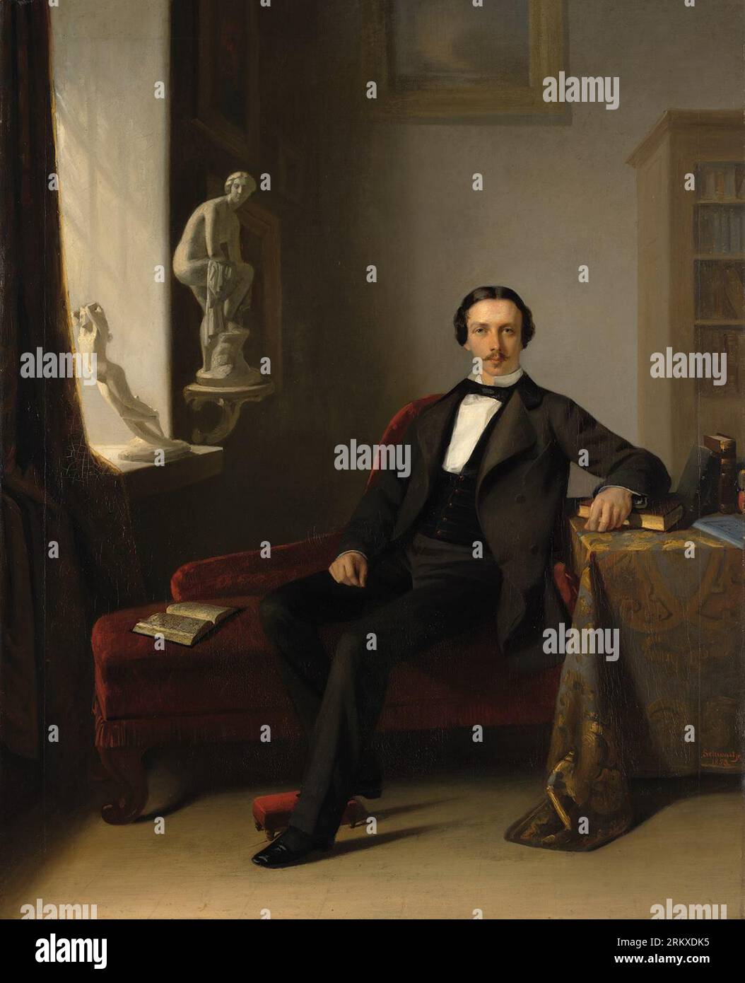 Portrait of Abraham Willet (1825-1888) 1853; 1853 by Johan Georg ...