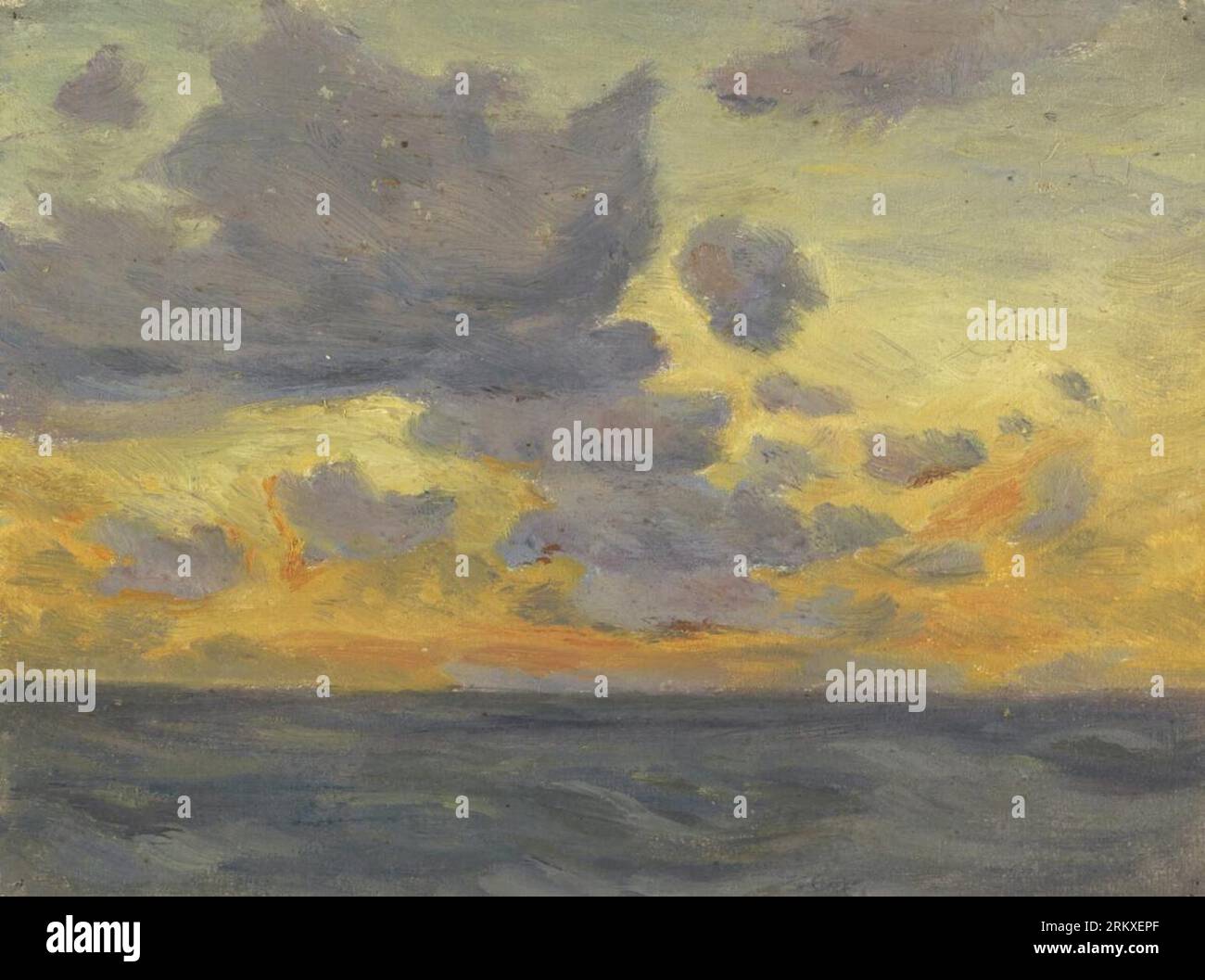 Clouds over the sea circa 1900 by Sarah A. Doidge Stock Photo - Alamy