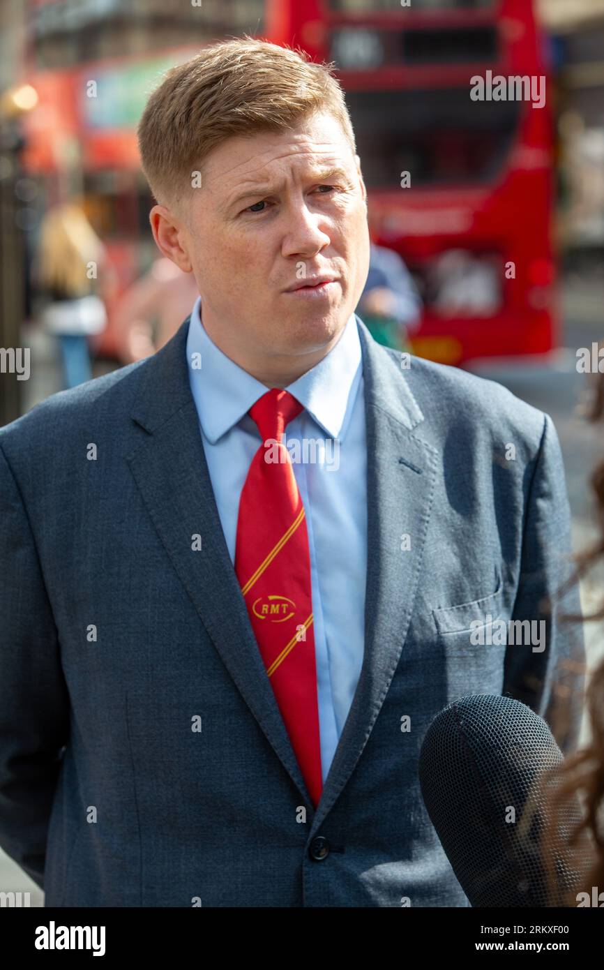 London, United Kingdom. August 26 2023. The Assistant General Secretary ...