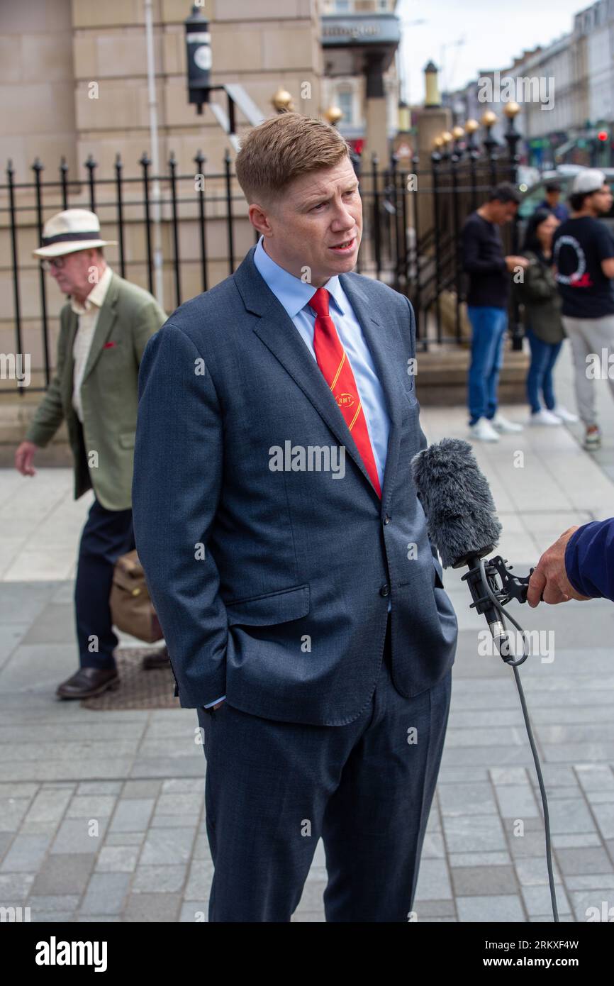 London, United Kingdom. August 26 2023. The Assistant General Secretary ...