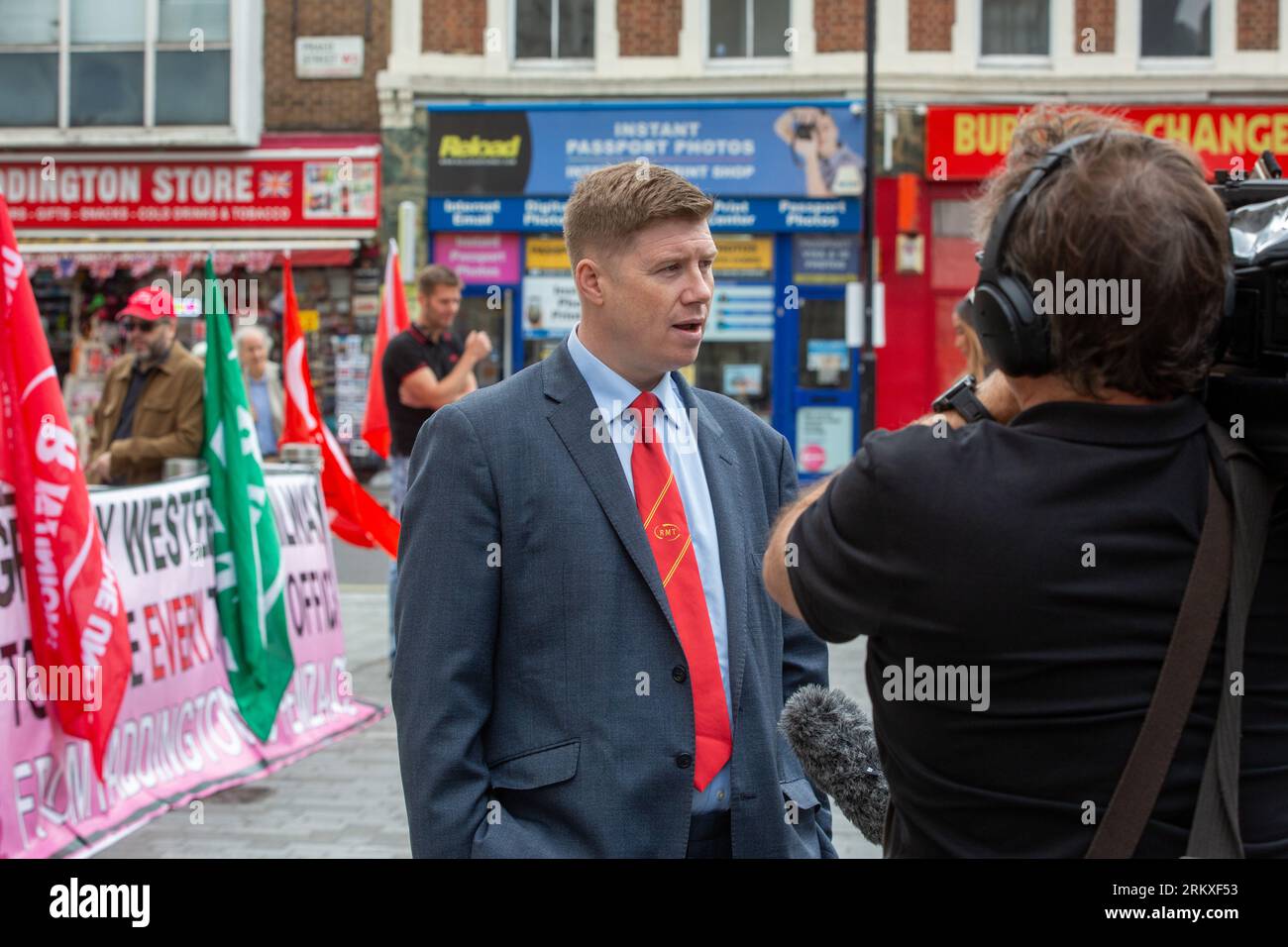 London, United Kingdom. August 26 2023. The Assistant General Secretary ...