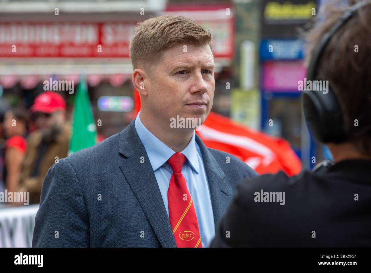 London, United Kingdom. August 26 2023. The Assistant General Secretary ...