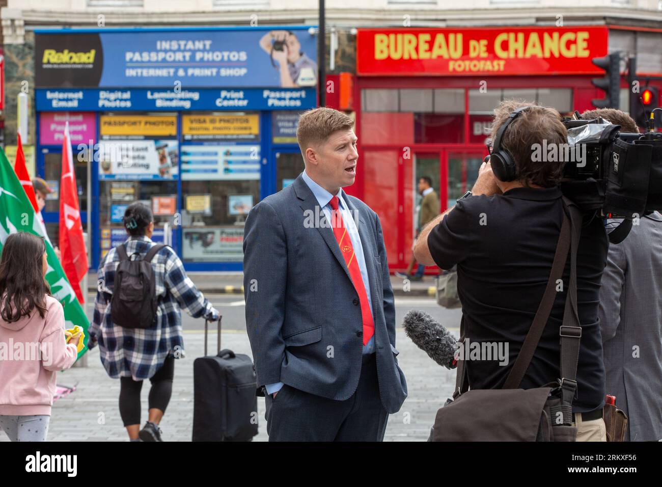 London, United Kingdom. August 26 2023. The Assistant General Secretary ...