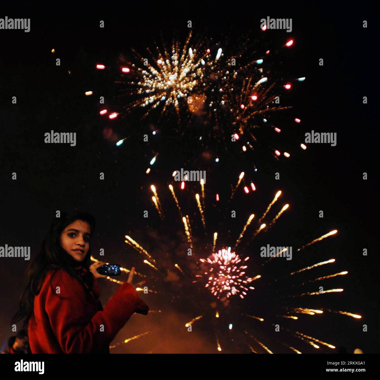 New year fireworks pakistan hi-res stock photography and images - Alamy