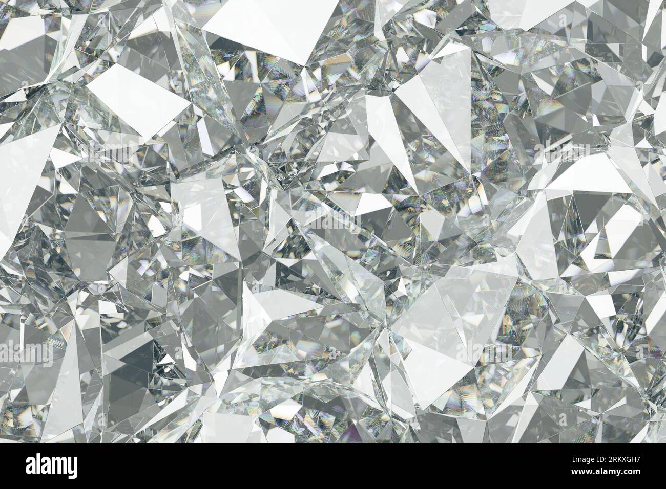 Luxury Abstract Realistic Crystals Texture with Prism Spectrum Caustic ...