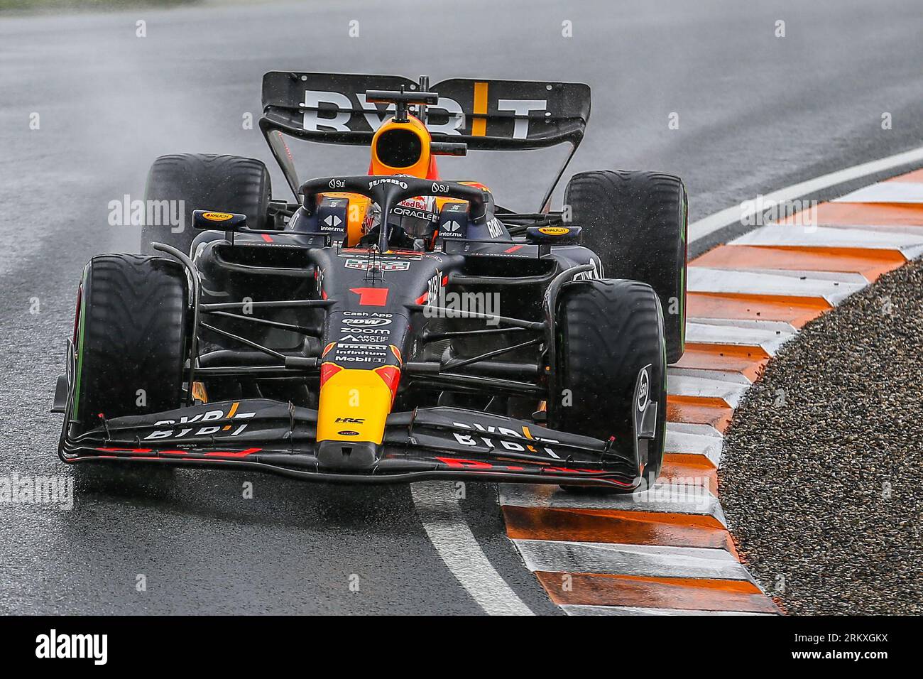 Max Verstappen 1 (NED), HONDA Red Bull Racing RB19 in there rain P3 during the FORMULA 1 ...