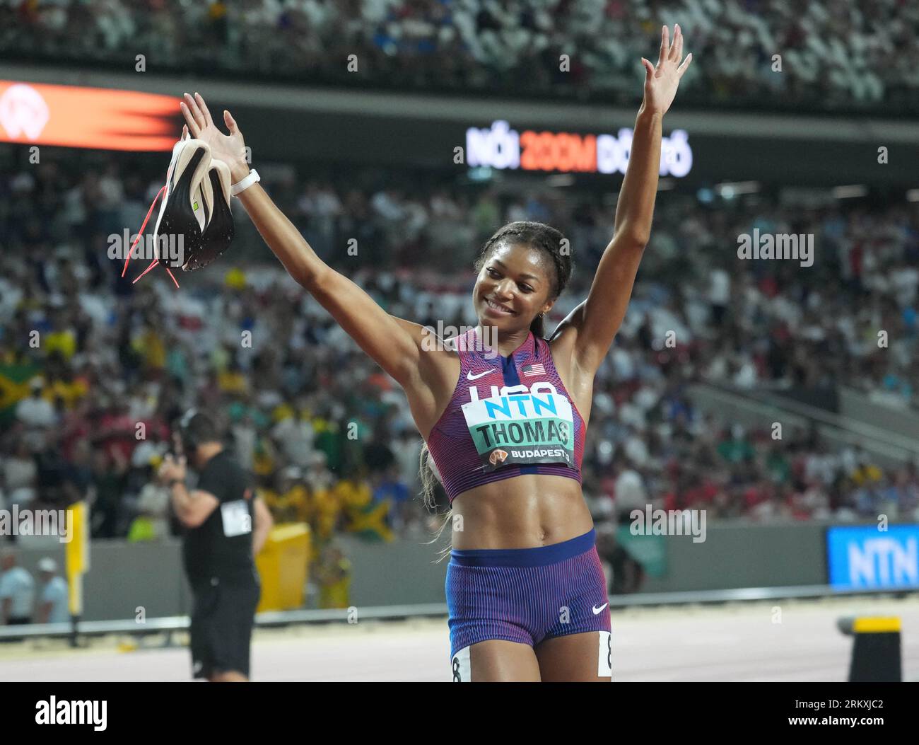 Budapest, Hungary. 26th Aug, 2023. Gabrielle THOMAS of USA Final 200 ...