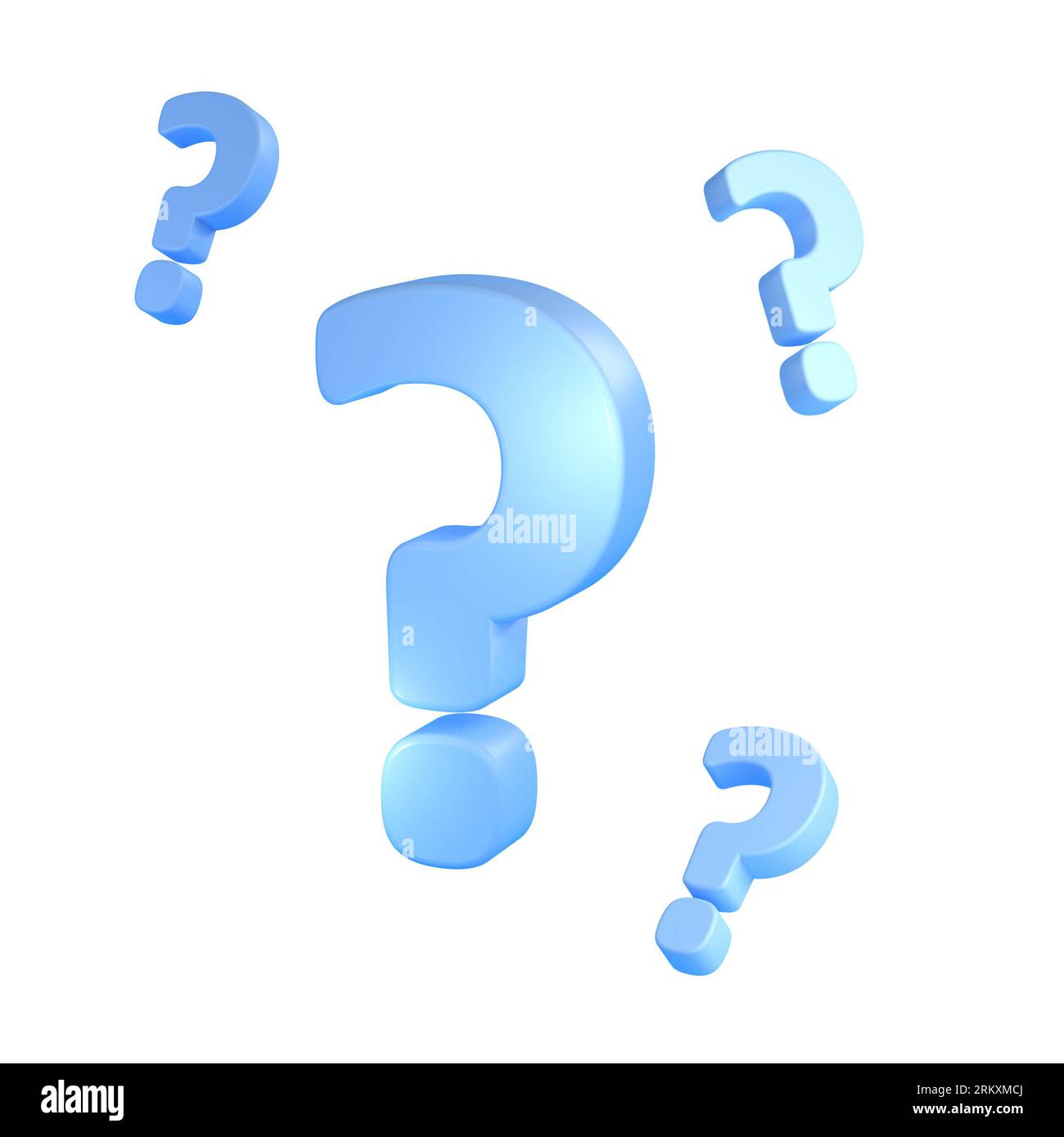 3d Realistic blue question marks. luxury template decorative design ...