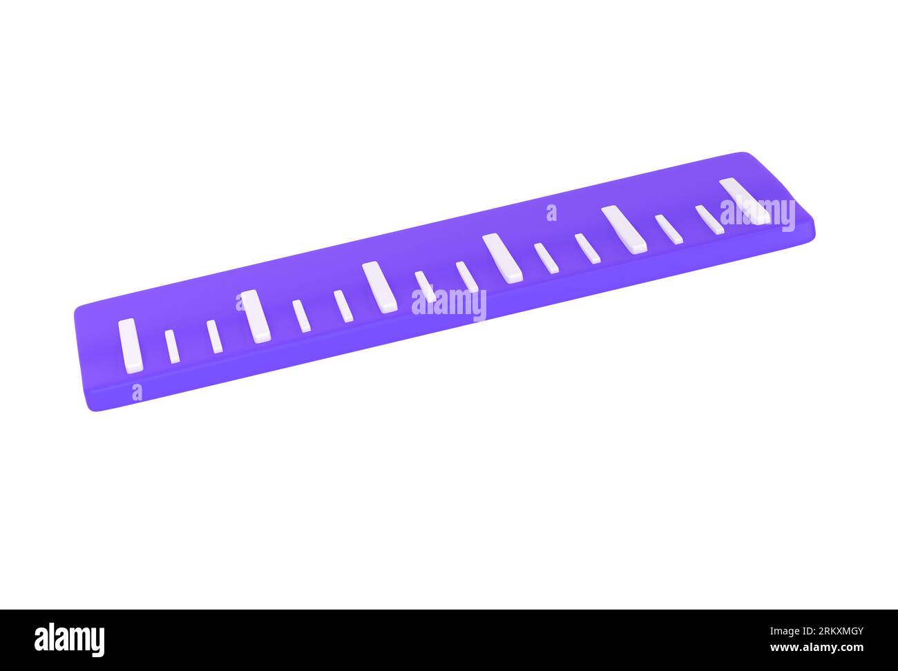 3D Ruler icon school isolated with clipping path. Simple office ...