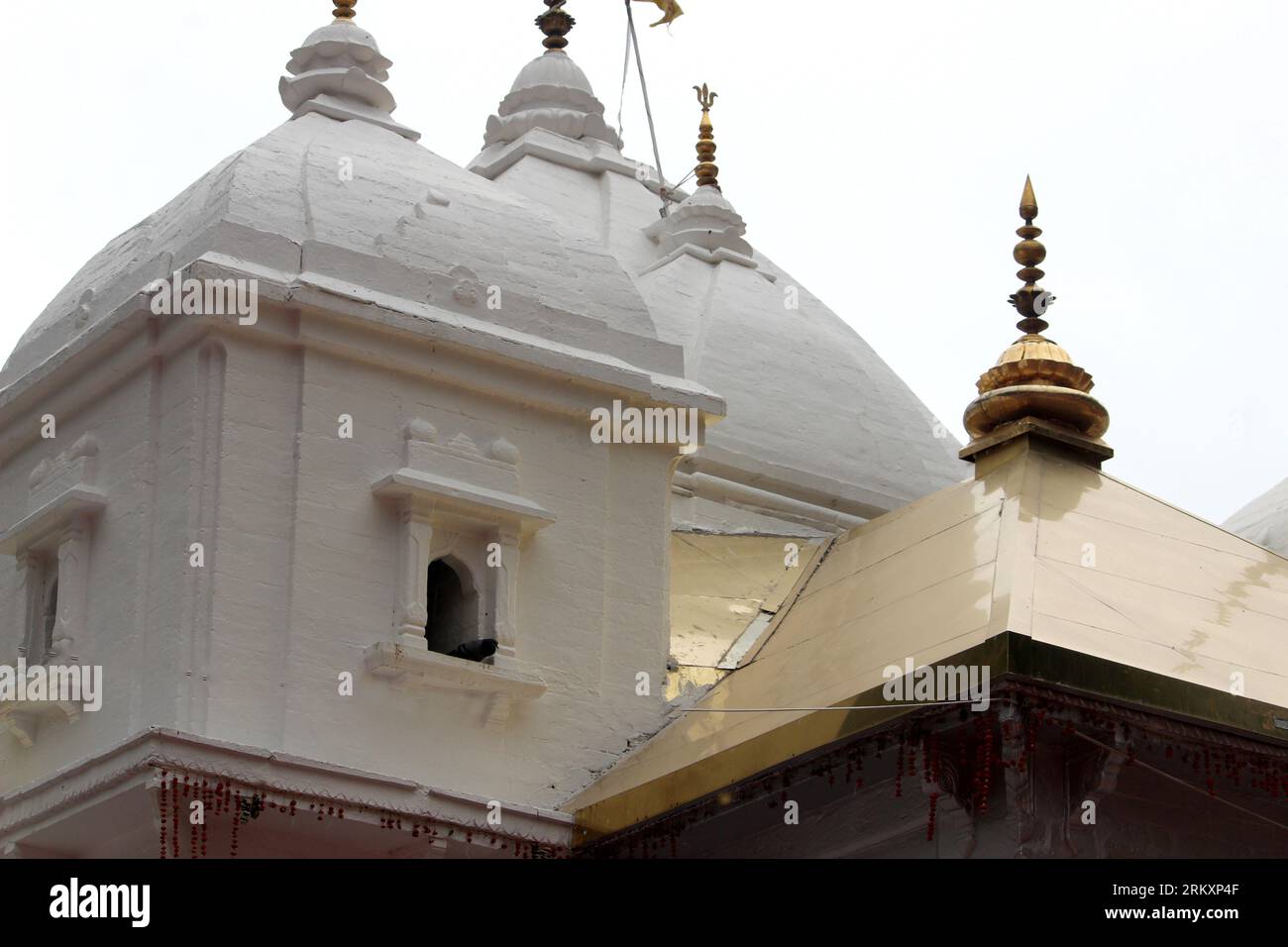 emple in India, temple top view framed, selective focus with blor Stock ...