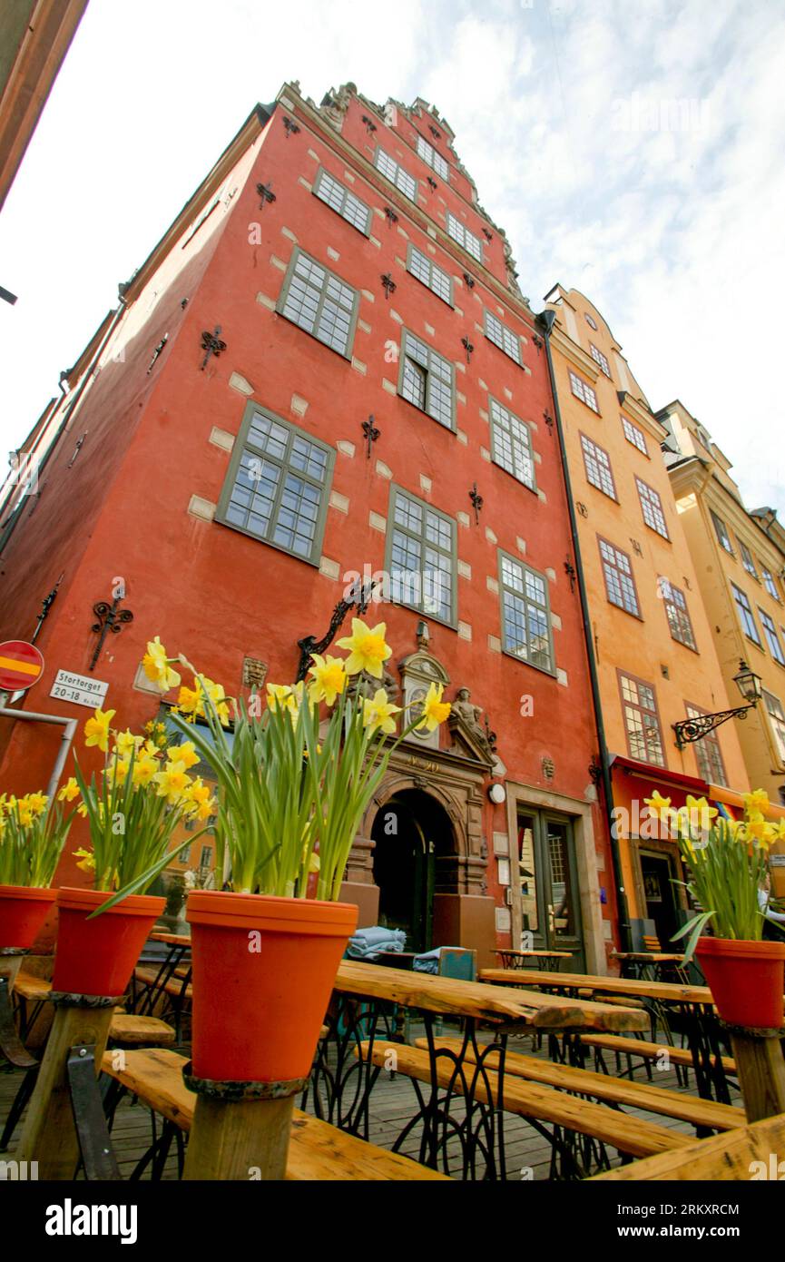 Stockholm gamla stan stortorget flowers hi-res stock photography and ...