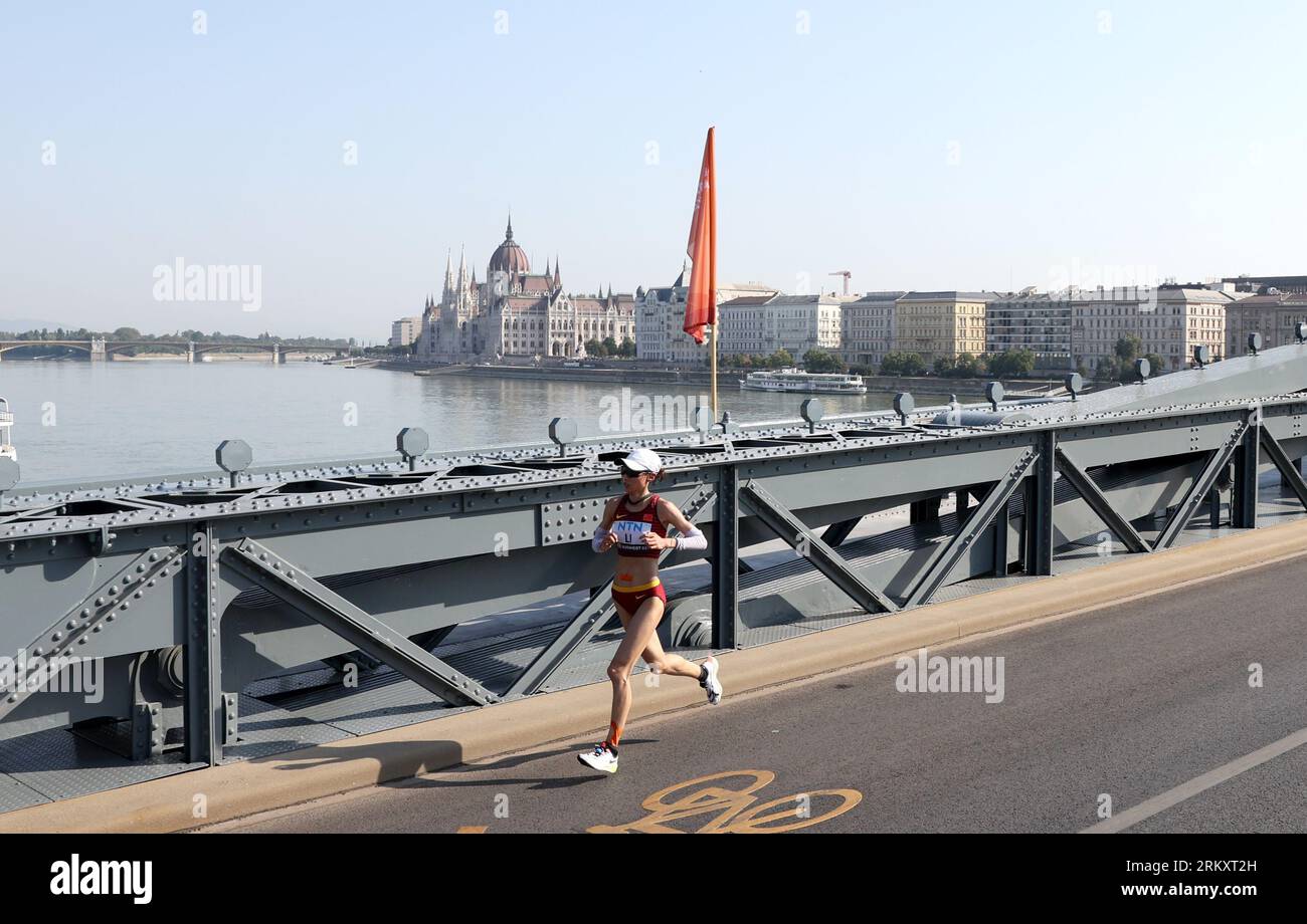 Budapest, Hungary. 26th Aug, 2023. Li Zhixuan of China runs on the ...