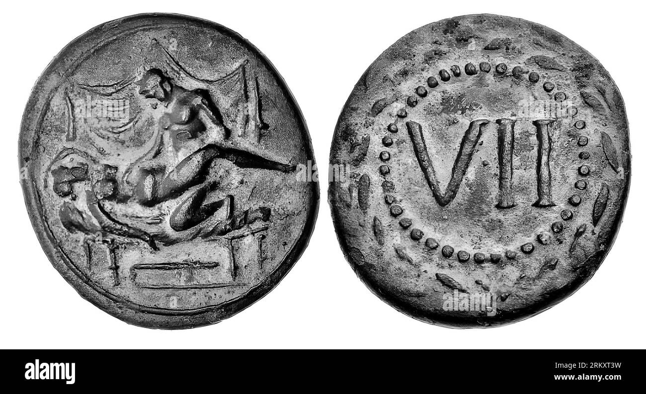 Coins ancient rome Black and White Stock Photos & Images - Alamy