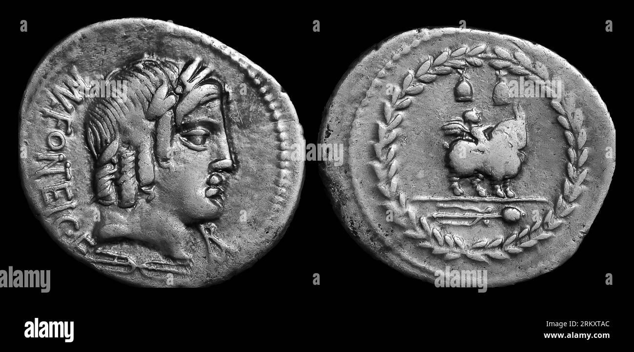 Coins ancient rome Black and White Stock Photos & Images - Alamy