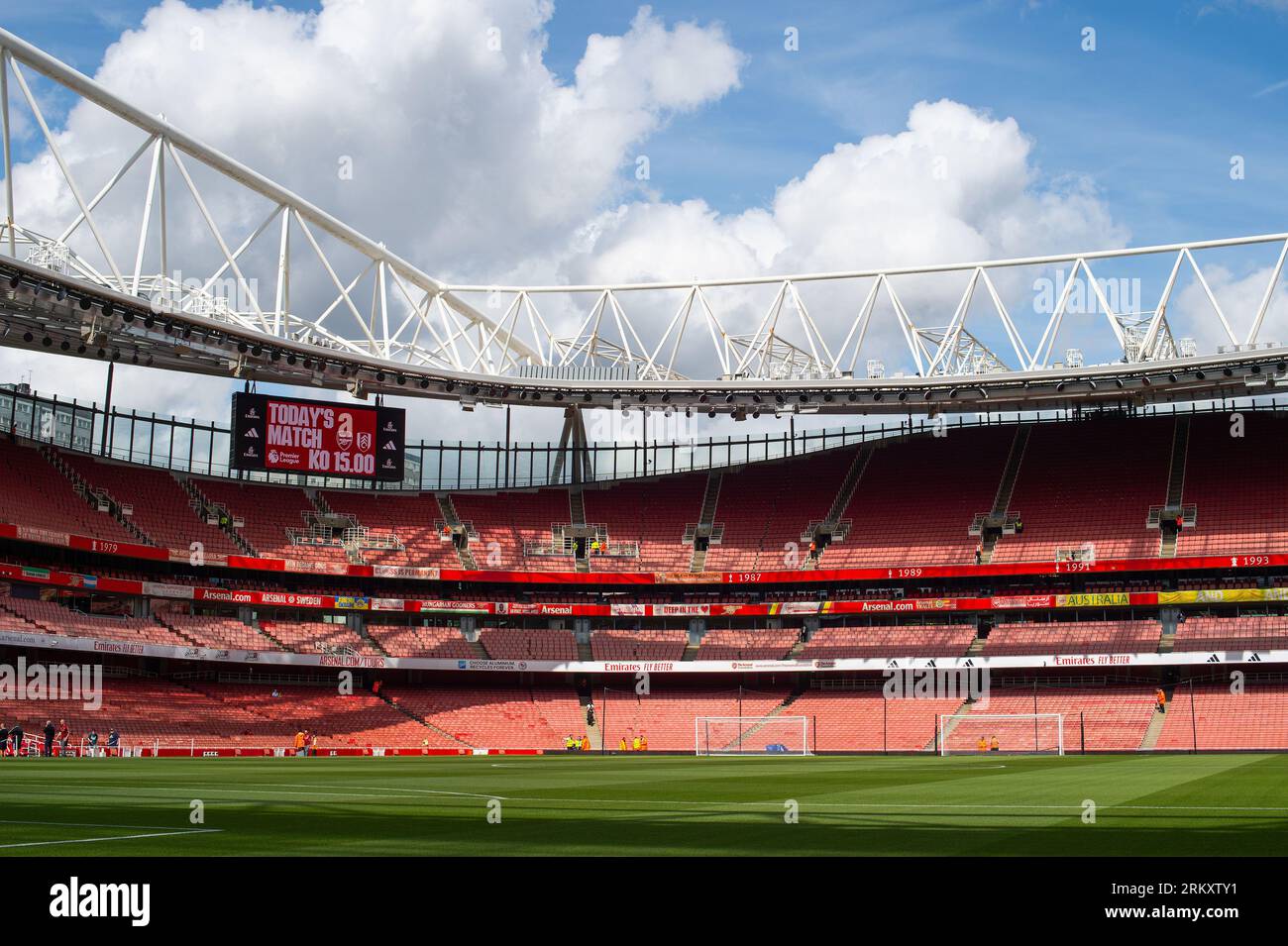 Emirates Stadium, London, UK. 26th Aug, 2023. Premier League Football ...