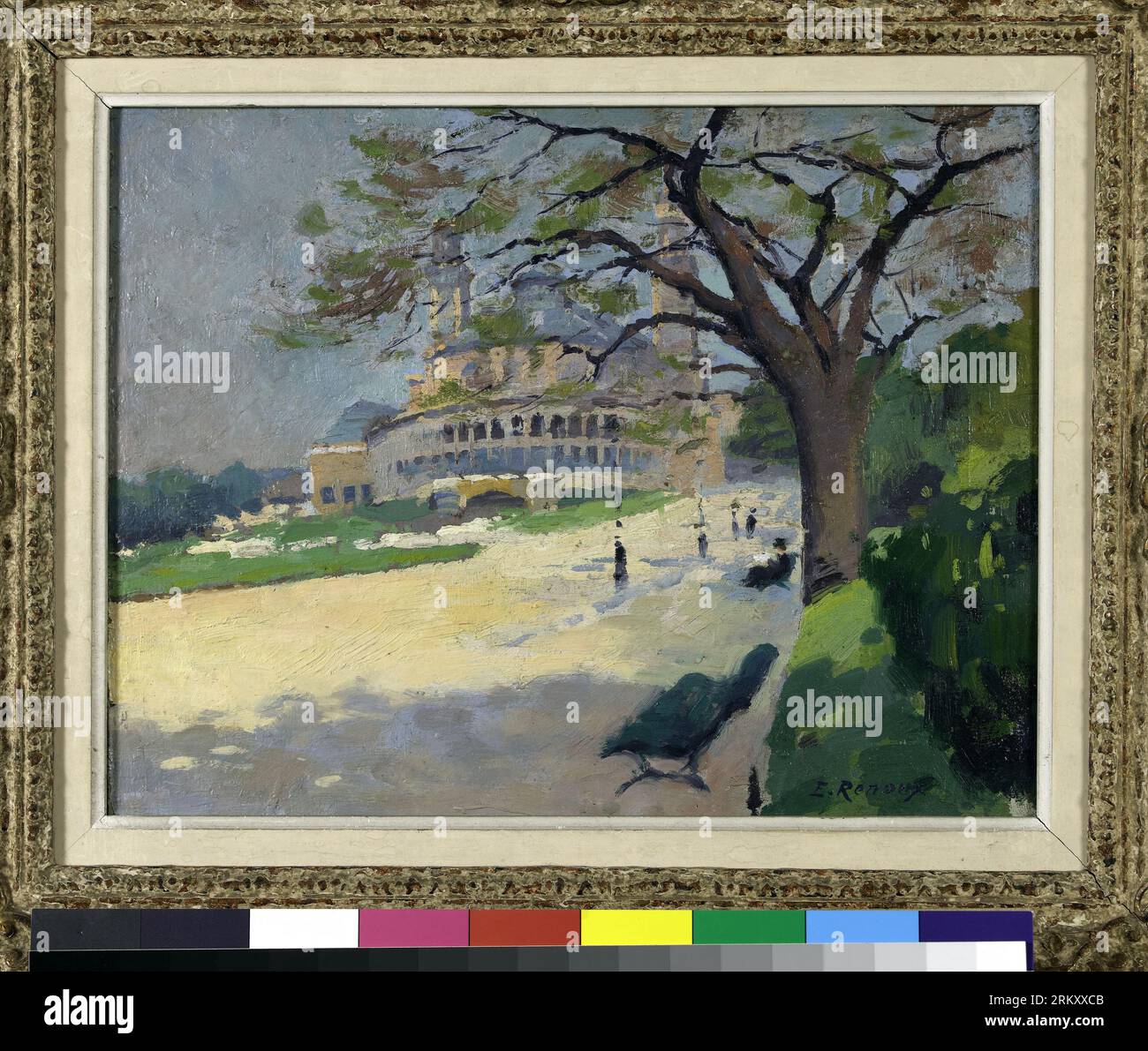 Le Palais du Trocadéro vu des jardins circa 1910 by Jules Ernest Renoux ...