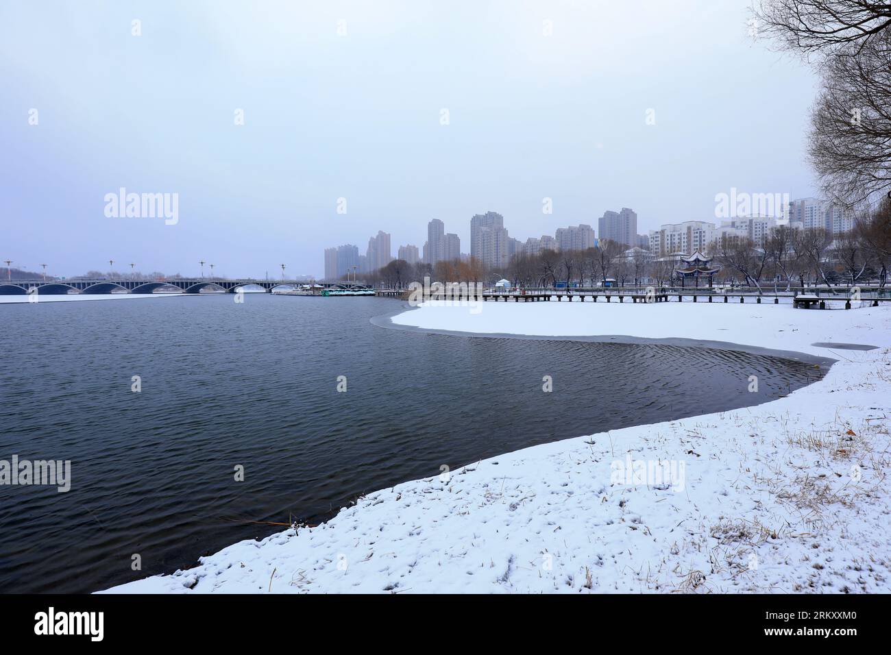 Winter scenery of North China Stock Photo - Alamy