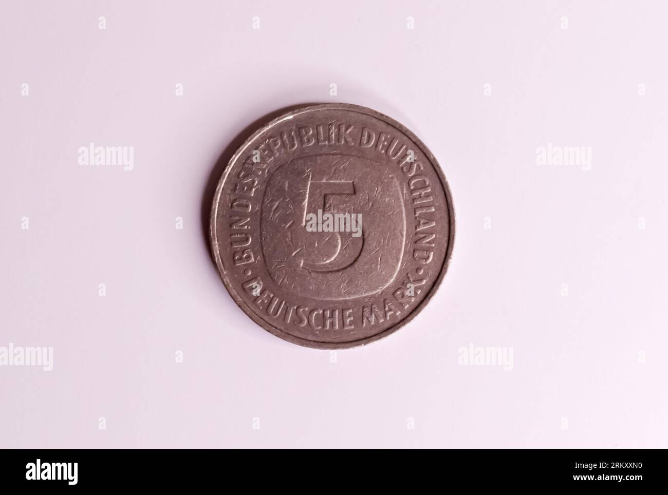 Single 5 DMark Coin Of The No Longer Current Currency Deutsche Mark ...