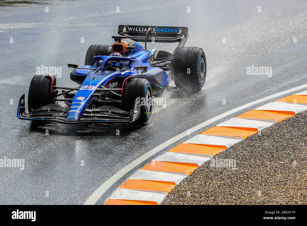 Alex Albon 23 (GBR), Williams FW45 in the wet spray during the FORMULA ...