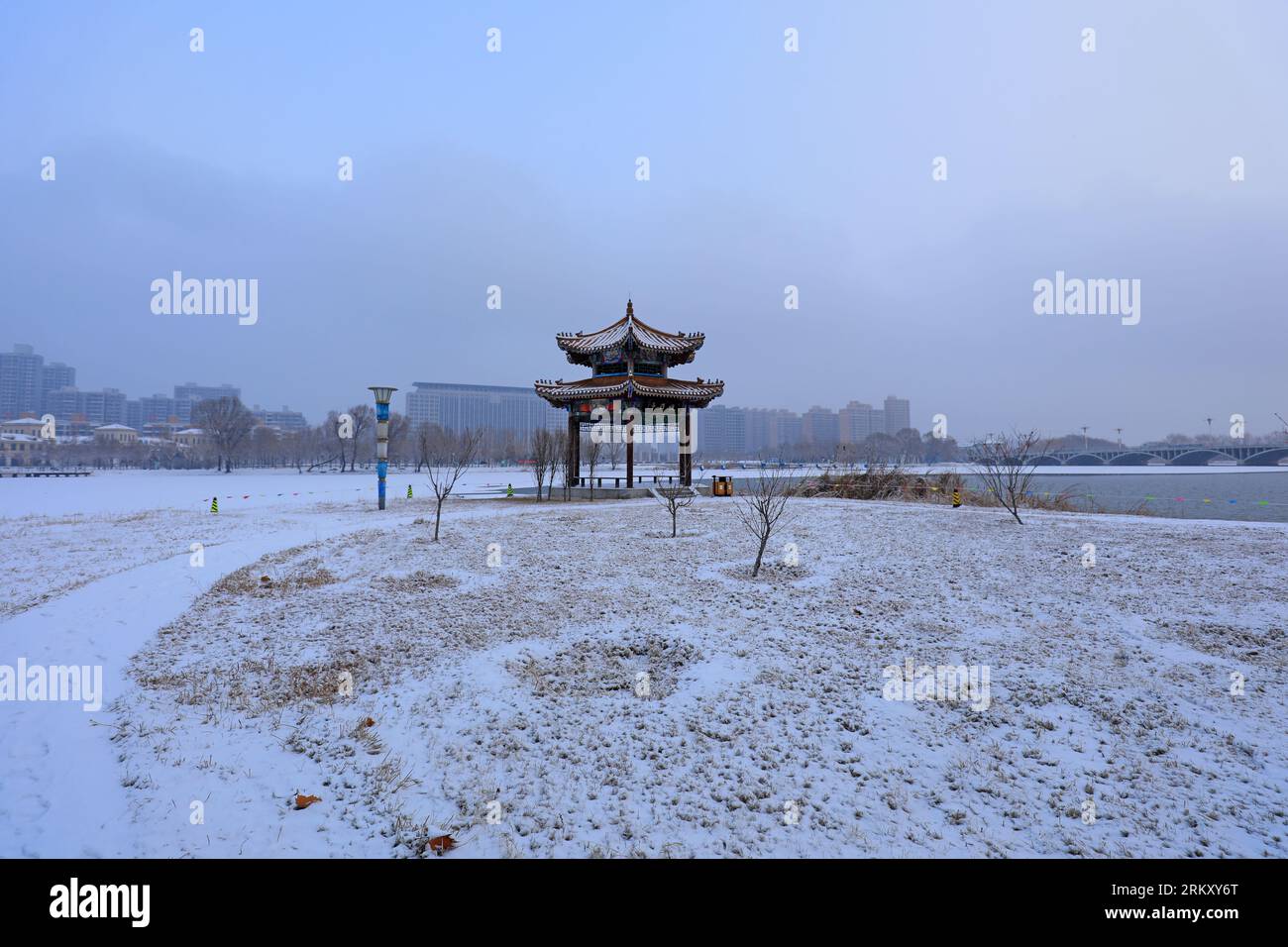 Winter scenery of North China Stock Photo - Alamy