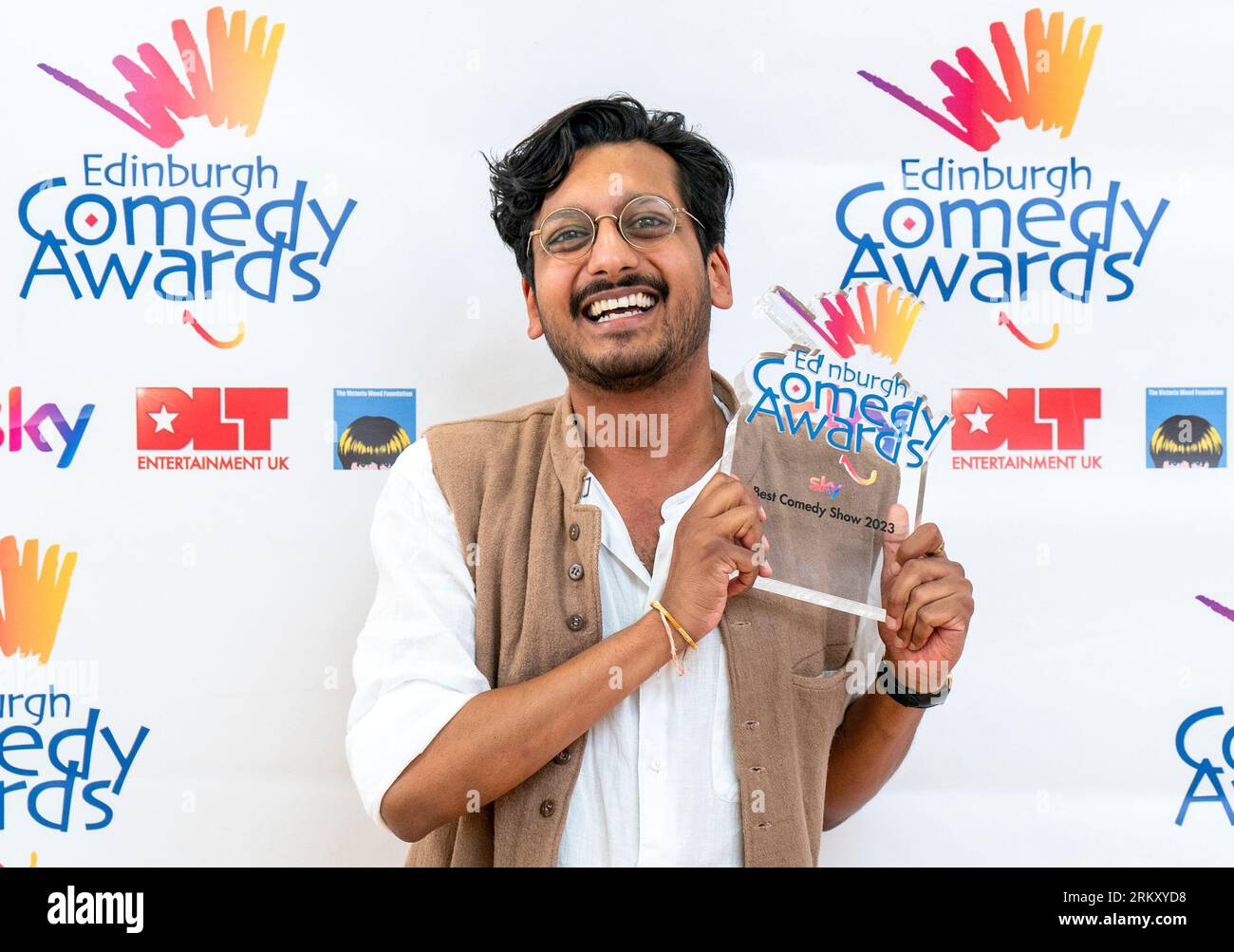 Ahir Shah winner of the Sky Best Comedy Show at the 2023 Edinburgh ...