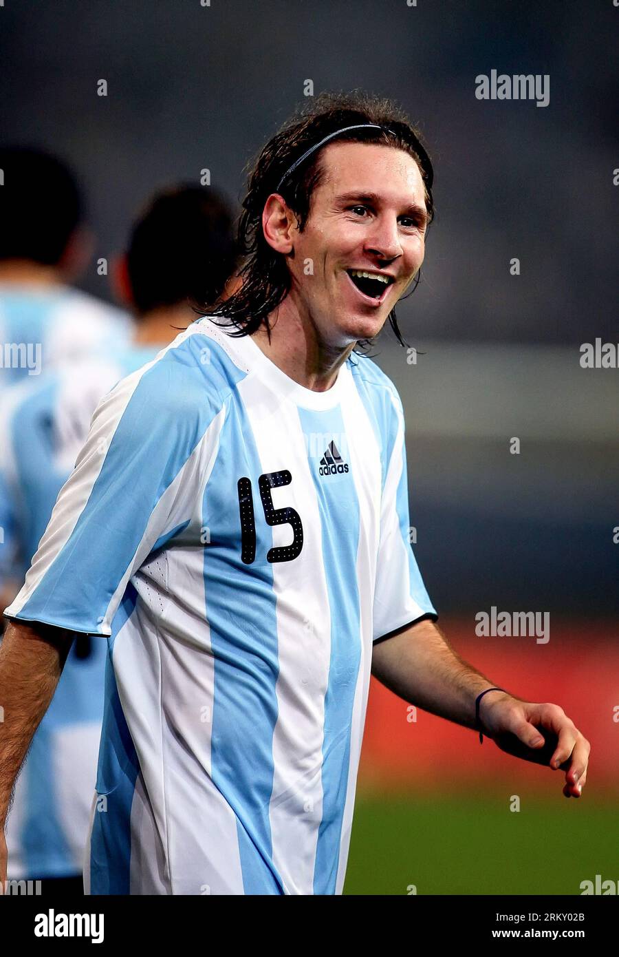 Lionel Messi in the 2006 Olympic Soccer Tournament Stock Photo - Alamy