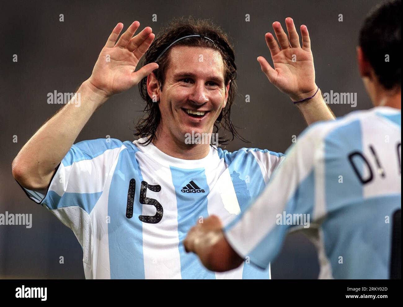 Lionel Messi in the 2006 Olympic Soccer Tournament Stock Photo - Alamy