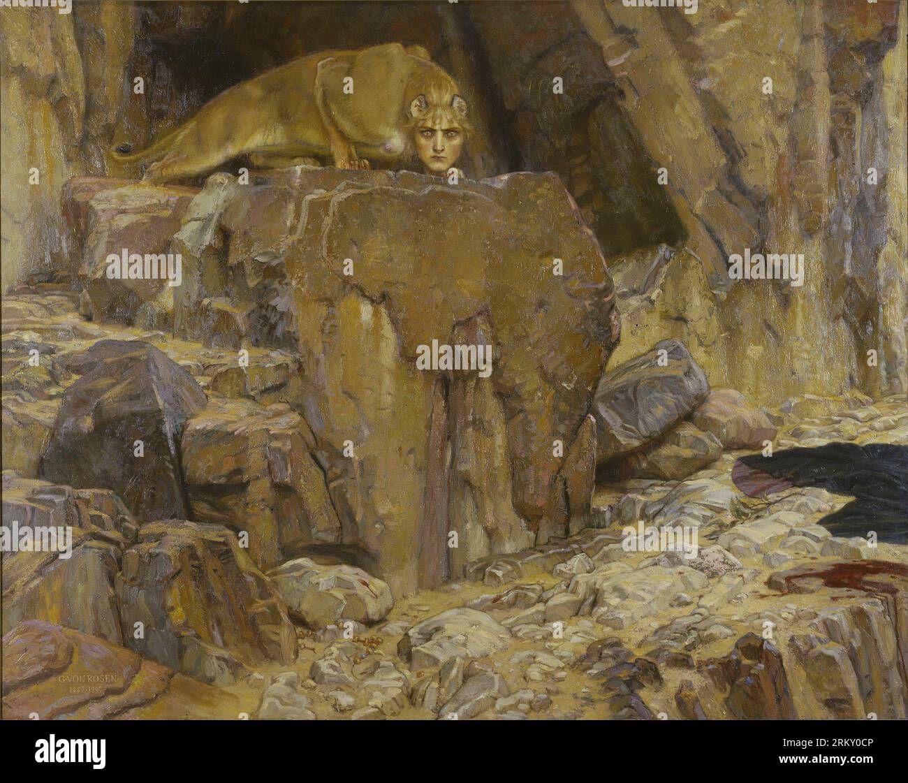 The Sphinx 1887 by Georg von Rosen Stock Photo - Alamy