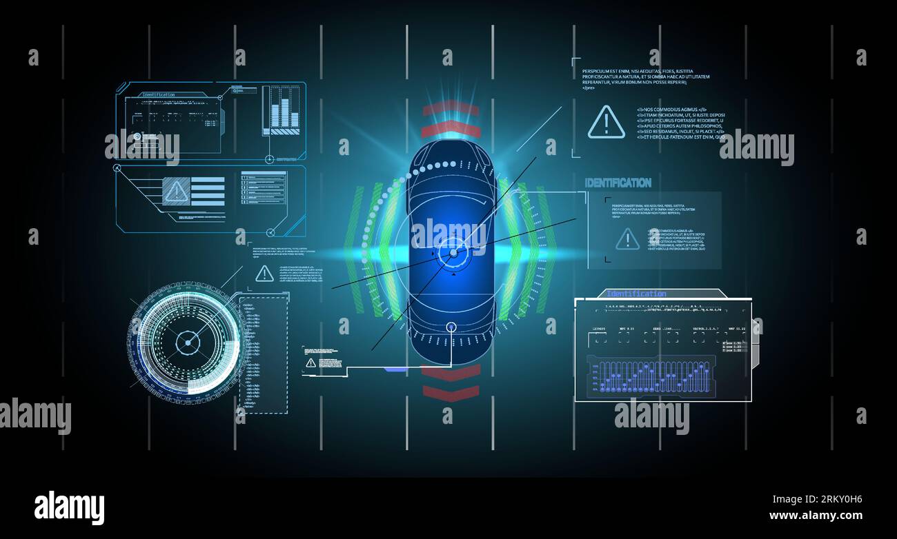 Futuristic Vector HUD Interface Screen Design. Digital callouts titles ... Futuristic Vector HUD Interface Screen Design. Digital callouts titles ...