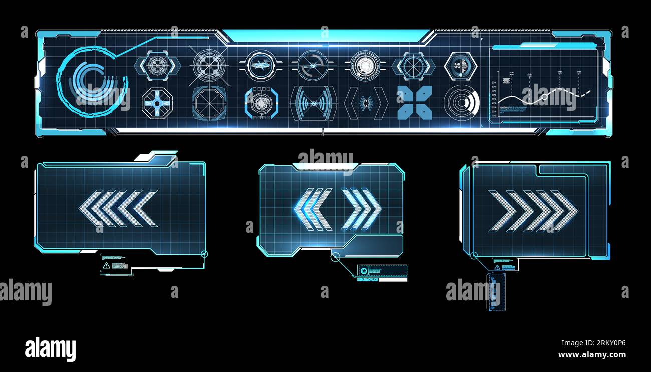 design elements, perspective grid, tunnel, circle. Black and white ...