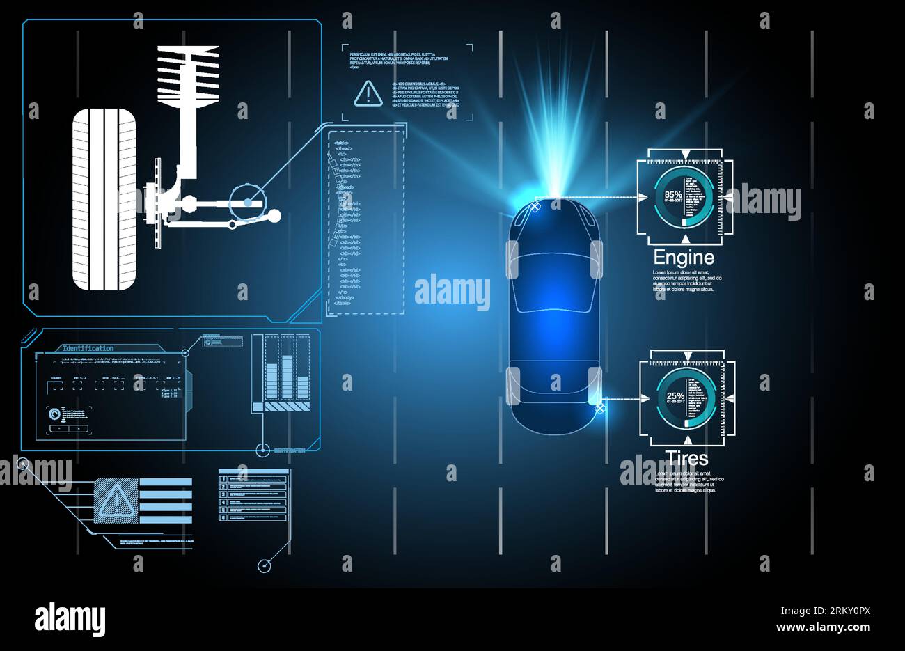 Fingerprint Scanning Technology Concept vector Stock Vector Image & Art ...
