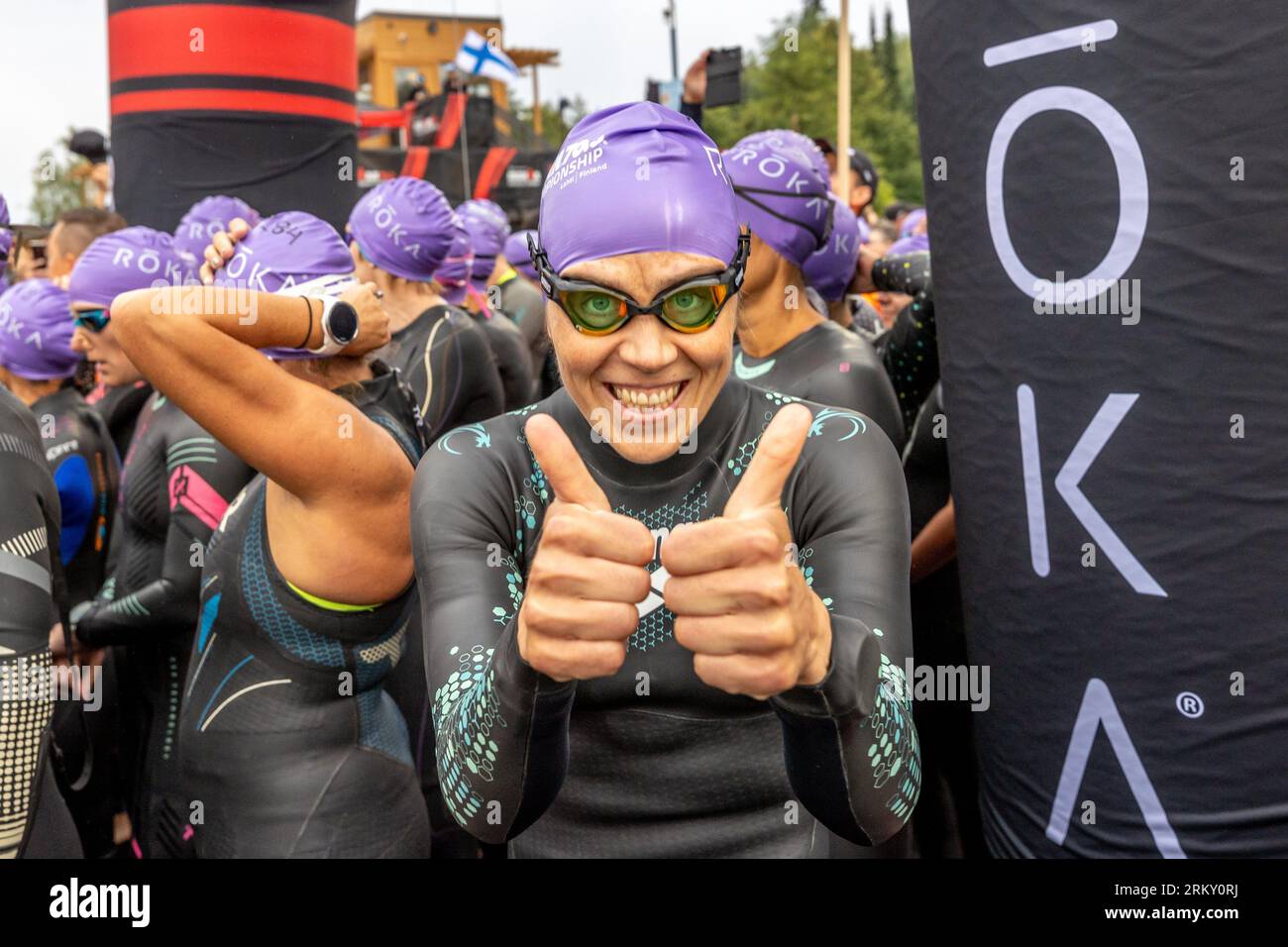 Lahti, Finland. 26th Aug, 2023. Finnish windsurfer Tuuli Petäjä-Siren ...