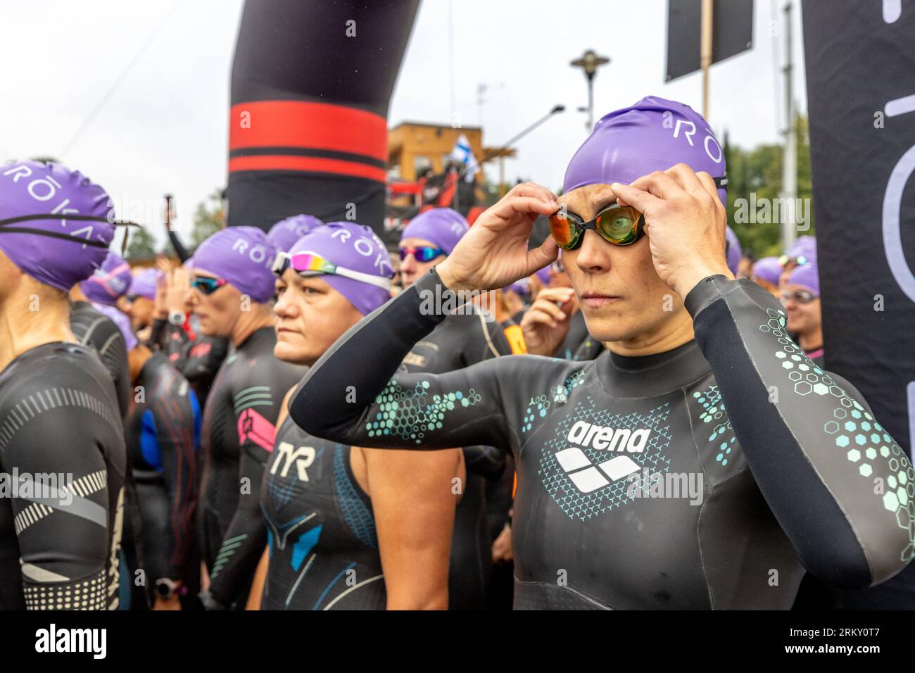 Lahti, Finland. 26th Aug, 2023. Finnish windsurfer Tuuli Petäjä-Siren ...