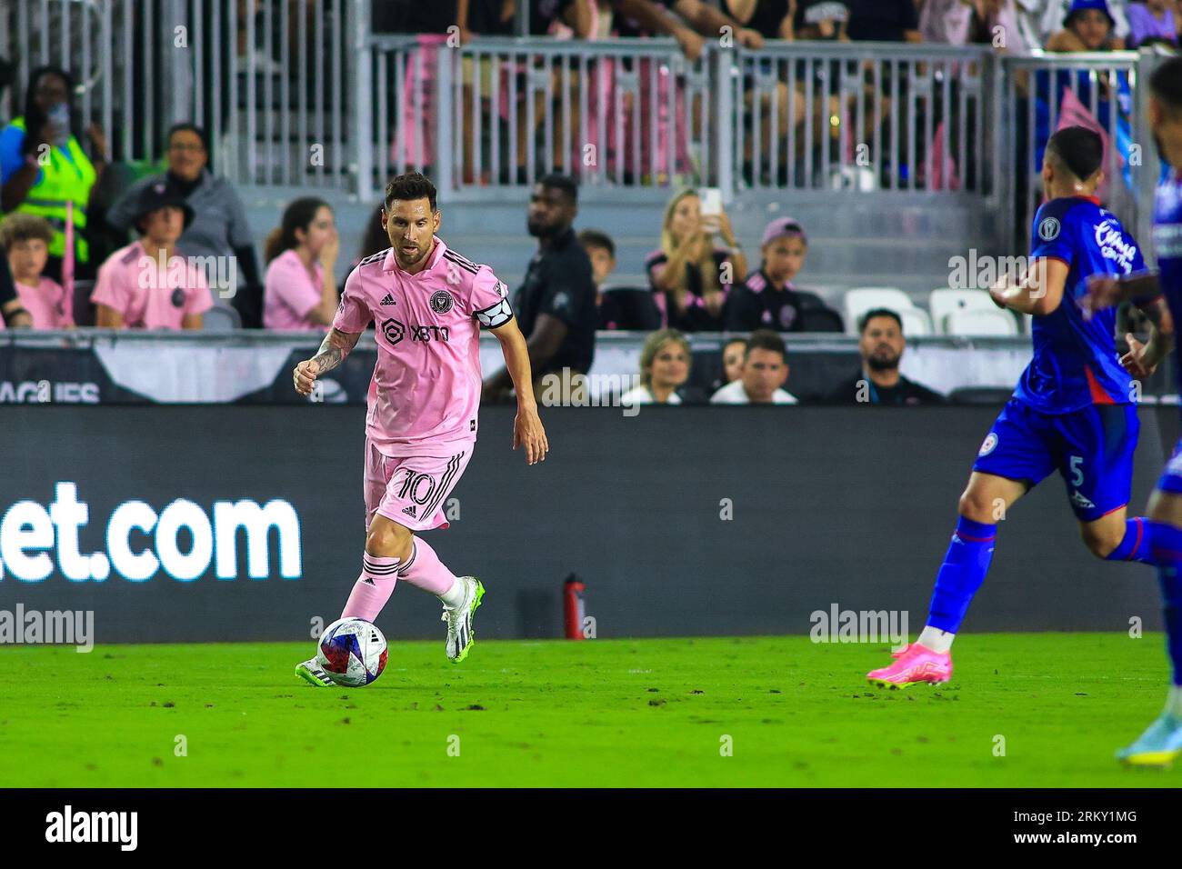 Lionel Messi in action - Inter Miami CF v Cruz Azul at DRV PNK Stadium ...