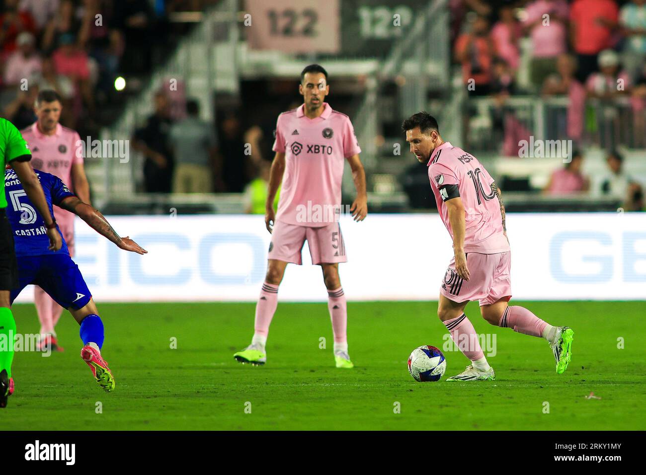 Lionel Messi in action - Inter Miami CF v Cruz Azul at DRV PNK Stadium ...