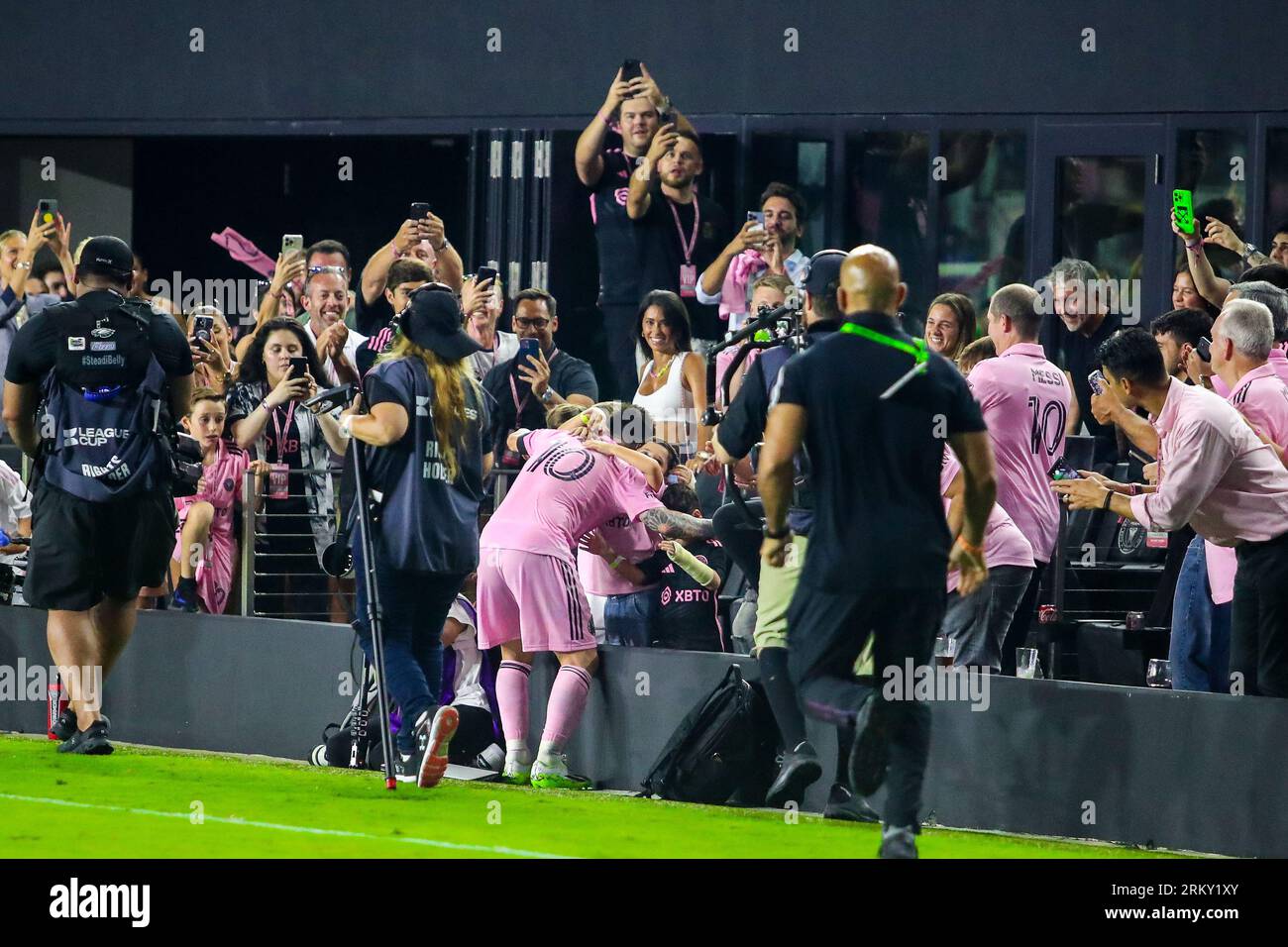 Lionel Messi celebrating - Inter Miami CF v Cruz Azul at DRV PNK ...
